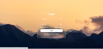 نمونه کار یک نمونه از طراحی صفحه login است