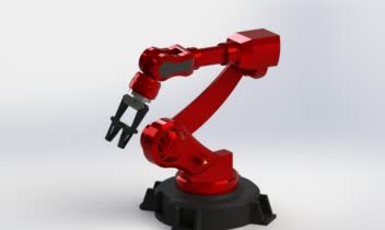 نمونه کار Robotic Arm modeling with solidworks