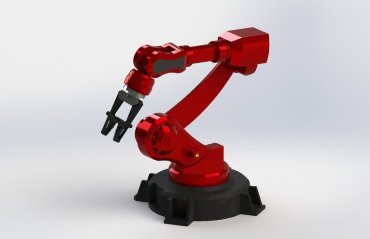 نمونه کار Robotic Arm modeling with solidworks